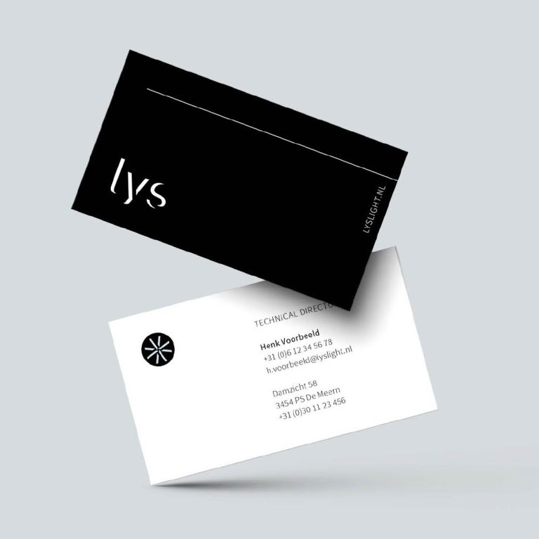 Visuele identiteit Lys Lighting - Studio DDO